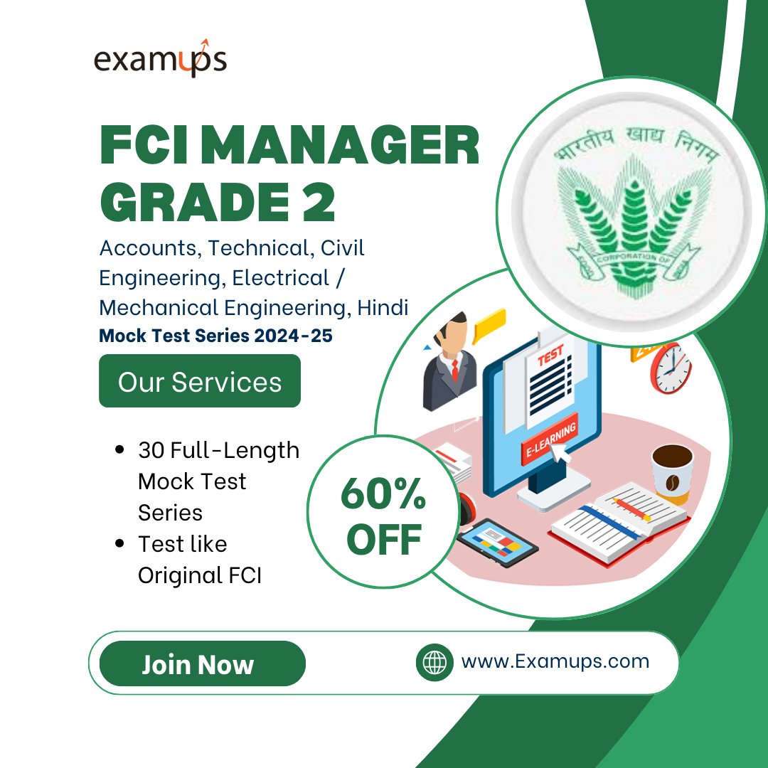 FCI Manager Grade 2 Accounts, Technical, Civil Engineering, Electrical ...